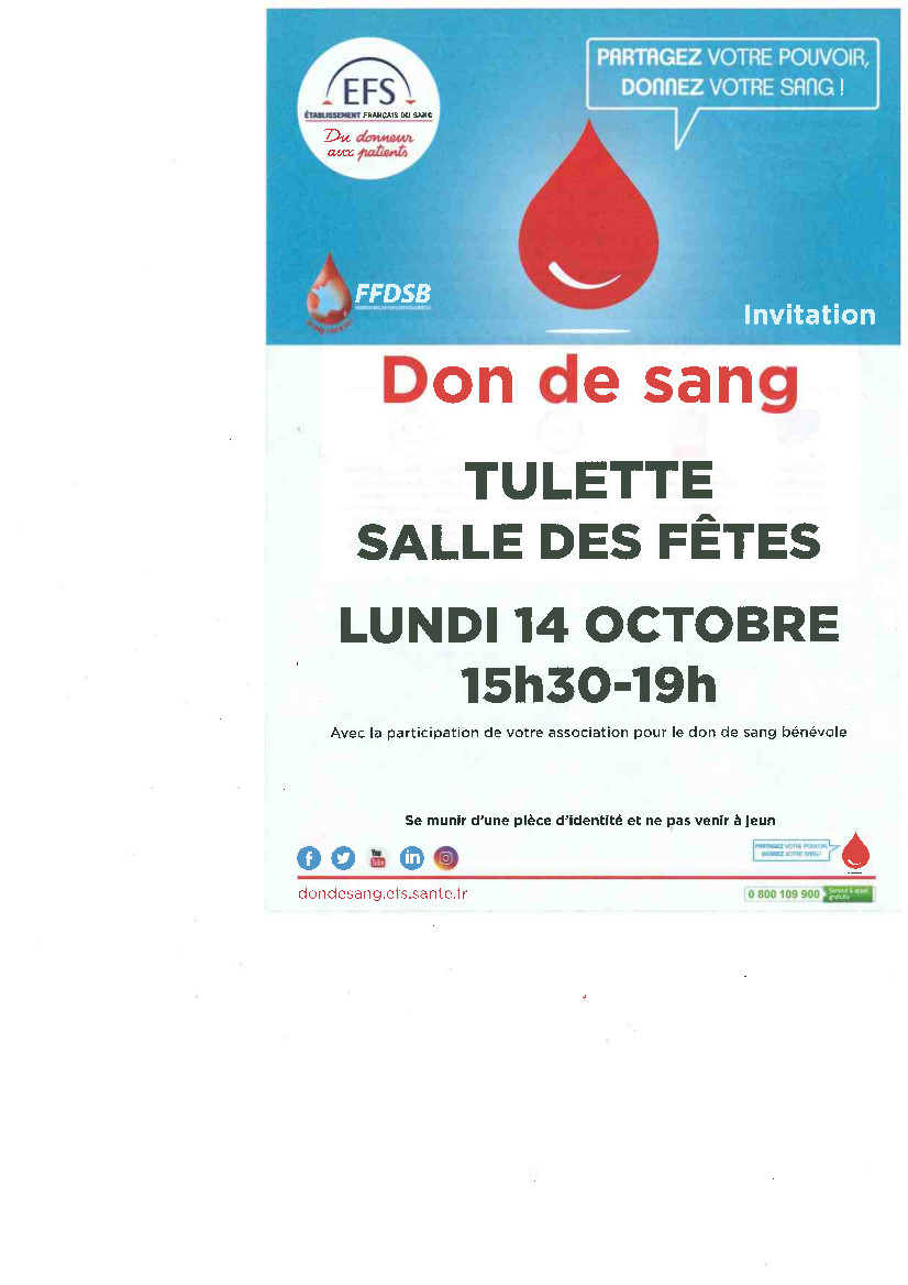 Collecte don du sang